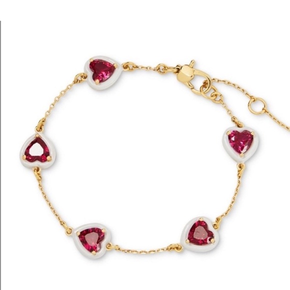 kate spade | Jewelry | Kate Spade Sweetheart Line Braceletnwt Dust Bag ...